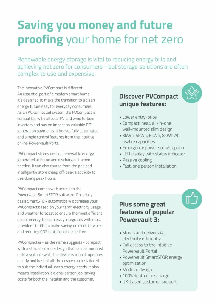 Powervault Launches New PVCompact Range • Powervault